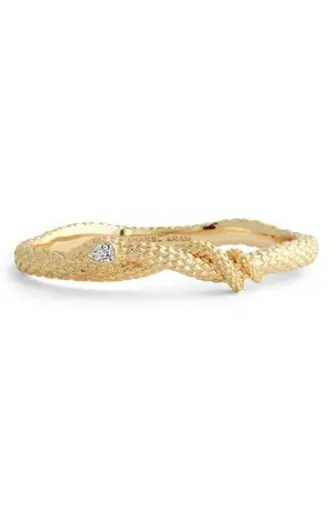 ANABEL ARAM JEWELRY Serpent Hinged Bracelet - Gold