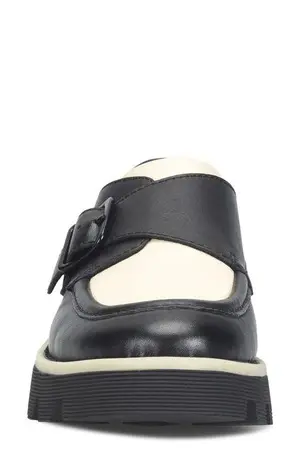 BØRN Spectator Monk Strap Shoe - Black Leather Combo