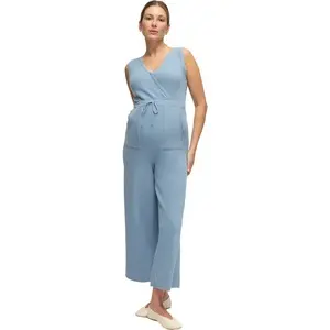 Ingrid & Isabel® Luxe Sweater Knit Maternity Jumpsuit - Blue Gray
