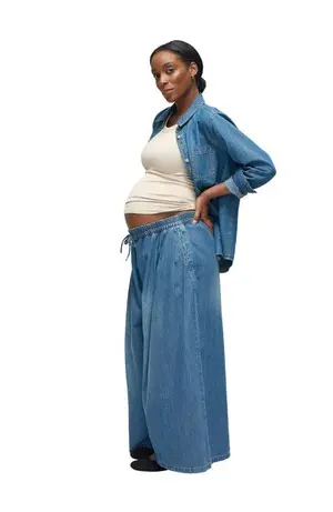INGRID & ISABEL Maternity Loose Denim Pant
