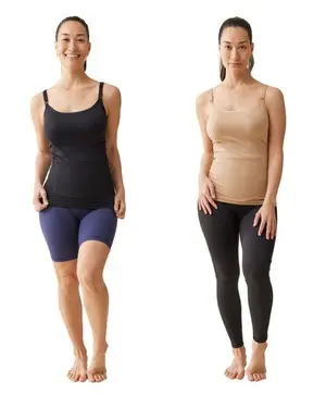INGRID & ISABEL Postpartum Shaping Cami Bundle - Black/beige