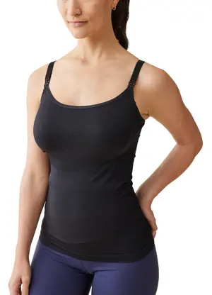 INGRID & ISABEL Postpartum Shaping Cami Bundle - Black/beige