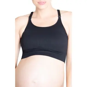 Ingrid & Isabel® Seamless Active Maternity/nursing Bra - Black