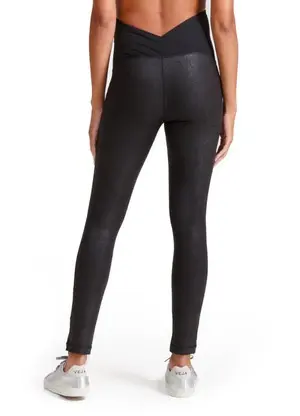 INGRID & ISABEL Faux Leather Maternity Leggings - Black