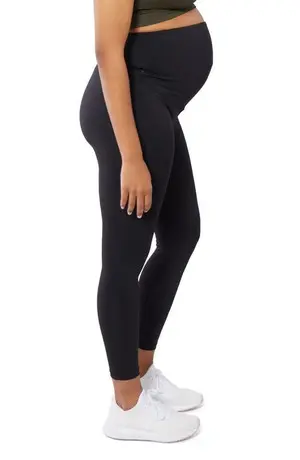 Ingrid & Isabel® Performance 7/8 Maternity Leggings - Black