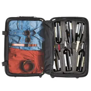 VINGARDEVALISE Grande 12-bottle Wine & Spirits Suitcase - Black