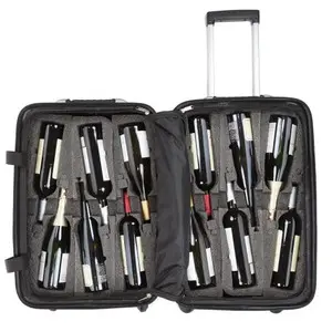 VINGARDEVALISE Grande 12-bottle Wine & Spirits Suitcase - Black