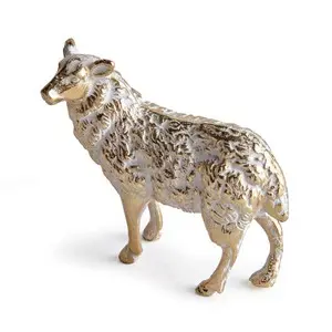 NAPA HOME & GARDEN Tufton Sheep Sculpture Decorative Object - Gold