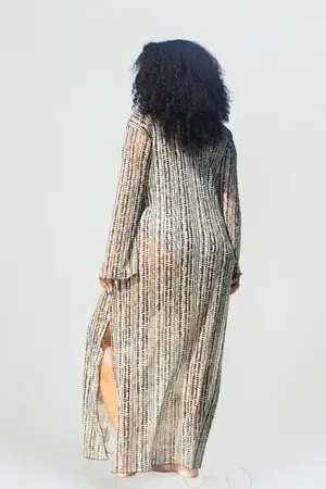FASHION-SZN CURVE Printed Kaftan