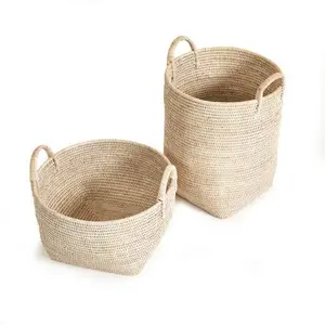 NAPA HOME & GARDEN Burma Rattan Orchard Baskets - White