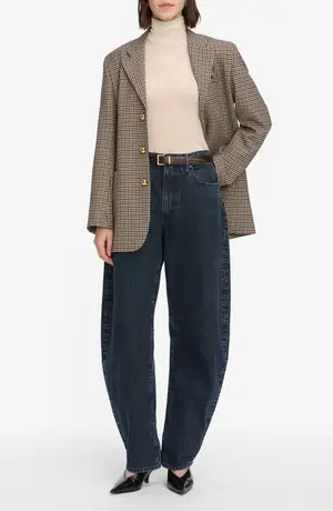FRAME The Bubble High-waist Barrel Jeans