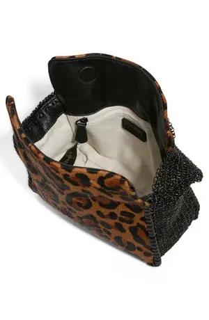 AIMEE Chain Mail Handle Handbag - Wildcat Haircalf