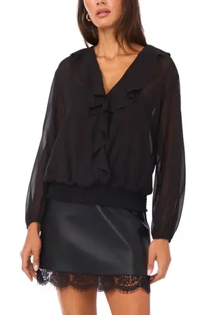 Vince Camuto Ruffle Smocked Top