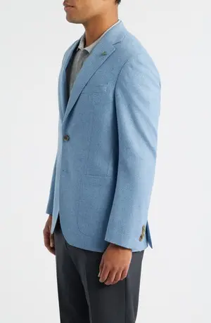 JACK VICTOR Morton Contemporary Fit Mélange Wool Sport Coat