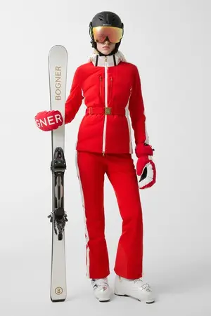 Bogner Ilma Ski Trousers - Red/white