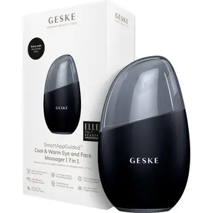 GESKE Smartappguided Cool & Warm Eye & Face Massager | 7 In 1 - Black