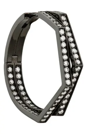 REPOSSI Antifer 2-row Pavé Diamond Huggie Hoop Earring