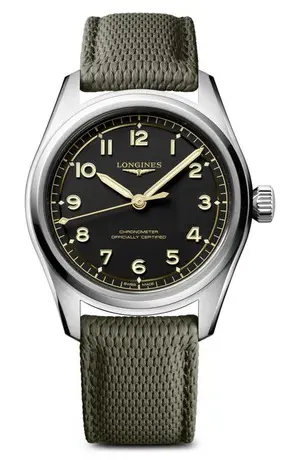 LONGINES Spirit Pilot Strap Watch - Black