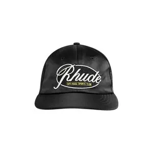 Rhude Sports Club Curved Brim Cap - Black