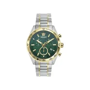 Versace V Code Chrono Bracelet Watch - Gold
