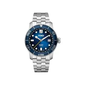 Fendi Aqua Automatic Diver Watch - Silver