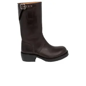 Dries Van Noten Leather Buckle Boots