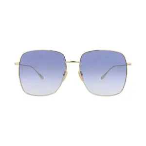 Gucci Square Frame Metal Sunglasses - Gold