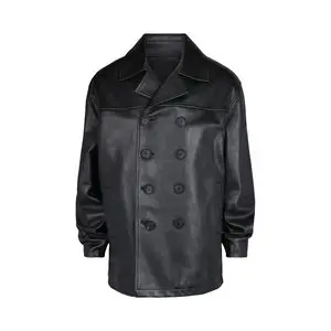 Givenchy Leather Pea Coat
