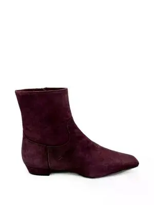 Roberto Festa Suede Ankle Boots - Red