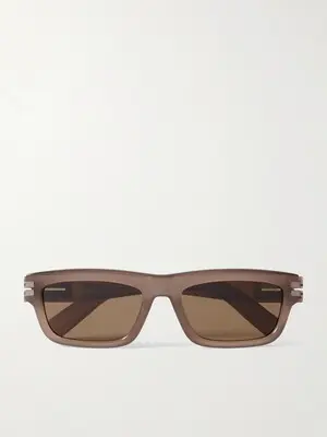 Zegna Square-frame Sunglasses - Brown