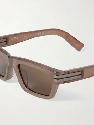 Zegna Square-frame Sunglasses