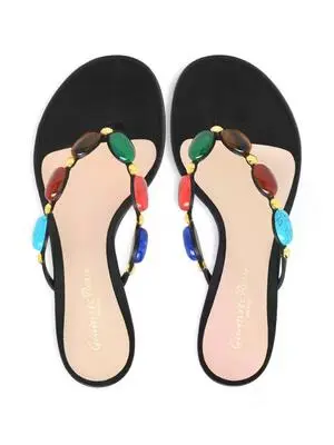 GIANVITO ROSSI 70mm Shanti Embellished Heeled Sandals - Black