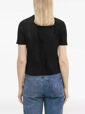 Kenzo Ribbed Knit Top - Black