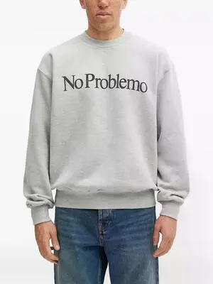 NO PROBLEMO Logo-detail Crew-neck Sweater