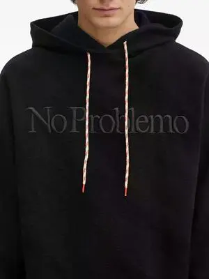 NO PROBLEMO Logo-embroidered Hoodie
