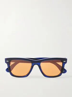 Oliver Spencer Square-frame Sunglasses - Blue