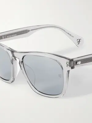 Oliver Spencer Roger Federer R-3 Square-frame Sunglasses