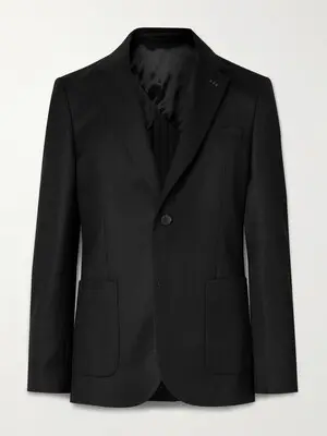 Mr P. Slim-fit Wool Suit Jacket - Black