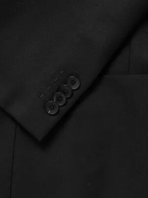 Mr P. Slim-fit Wool Suit Jacket - Black