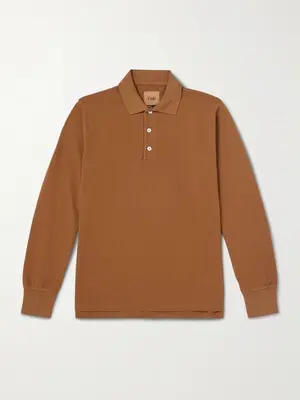 Men's Baby Long Sleeve Polos