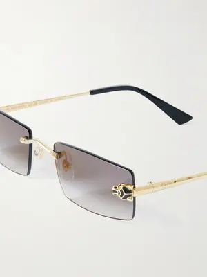 CARTIER Panthère De Rimless Sunglasses
