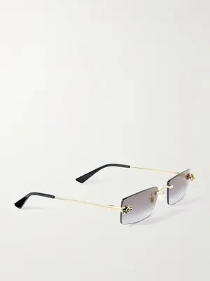 CARTIER Panthère De Rimless Sunglasses
