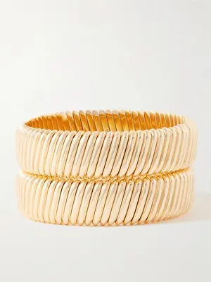 ROXANNE ASSOULIN Rolling Two-tone Bracelets - Gold