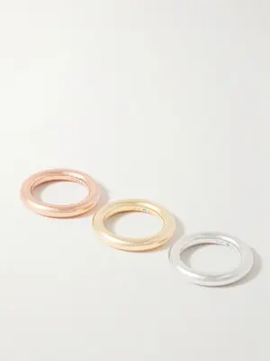 ROXANNE ASSOULIN The Tubular Set Of Three Rings