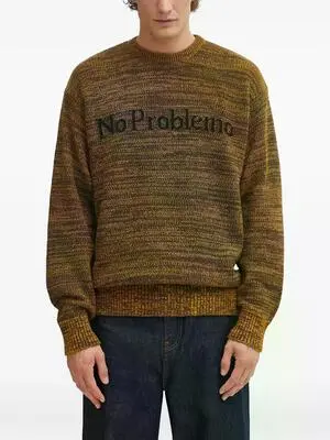 NO PROBLEMO Logo-detail Crew-neck Sweater