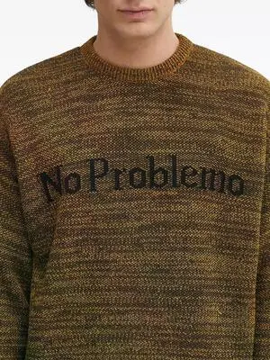 NO PROBLEMO Logo-detail Crew-neck Sweater