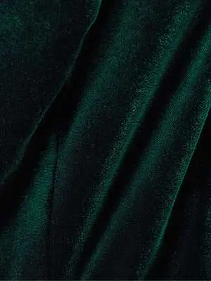 Galvan Stretch-velvet Gown - Dark Green