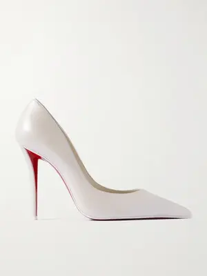 CHRISTIAN LOUBOUTIN Miss Z 100 Leather Pumps - White