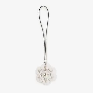 JIMMY CHOO Knitted Flower Charm - Neutral