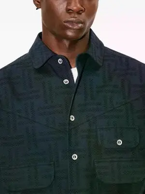 Kenzo Chest-pockets Patterned Shirt Jacket